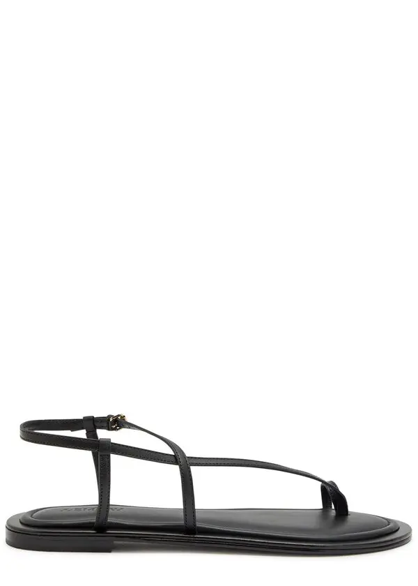 A.emery Reef Leather Sandals - Black