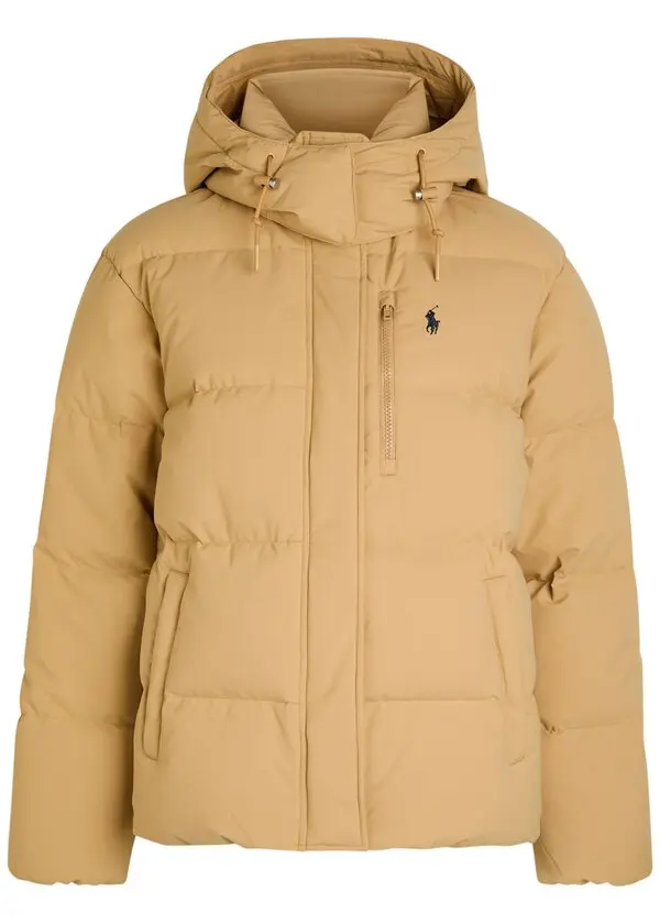 Polo Ralph Lauren Logo-embroidered Padded Shell Jacket - Camel