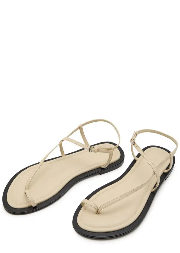 A.emery Reef Leather Sandals - White