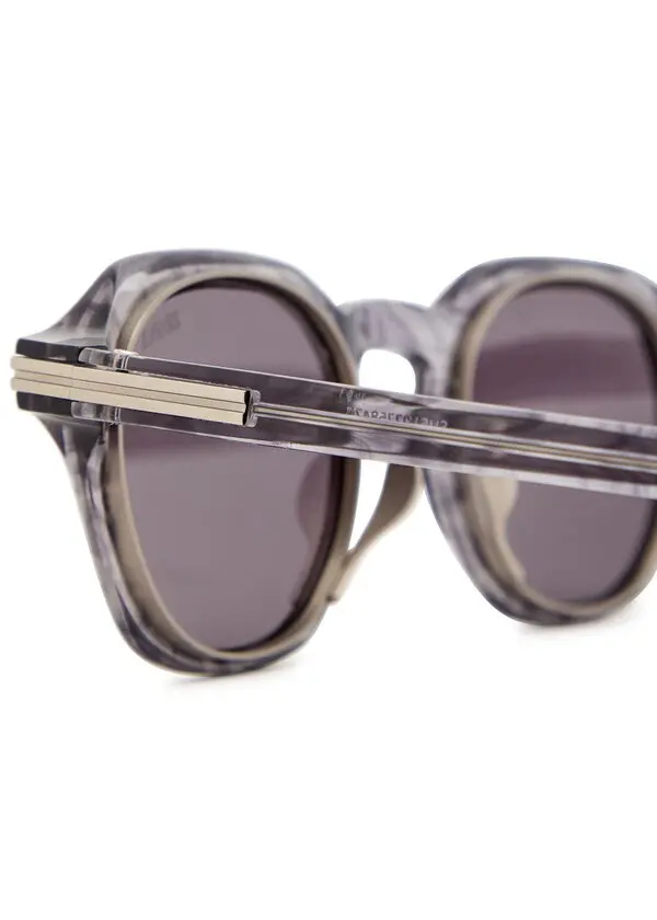 Zegna Round Frame Sunglasses