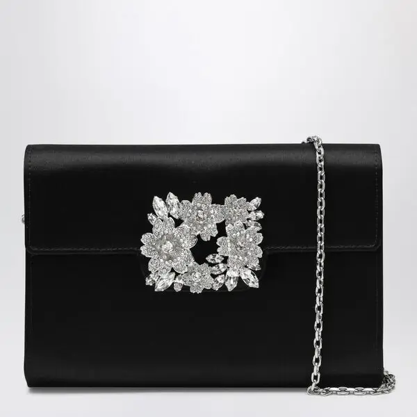 ROGER VIVIER Efflorescence Mini Clutch - Black