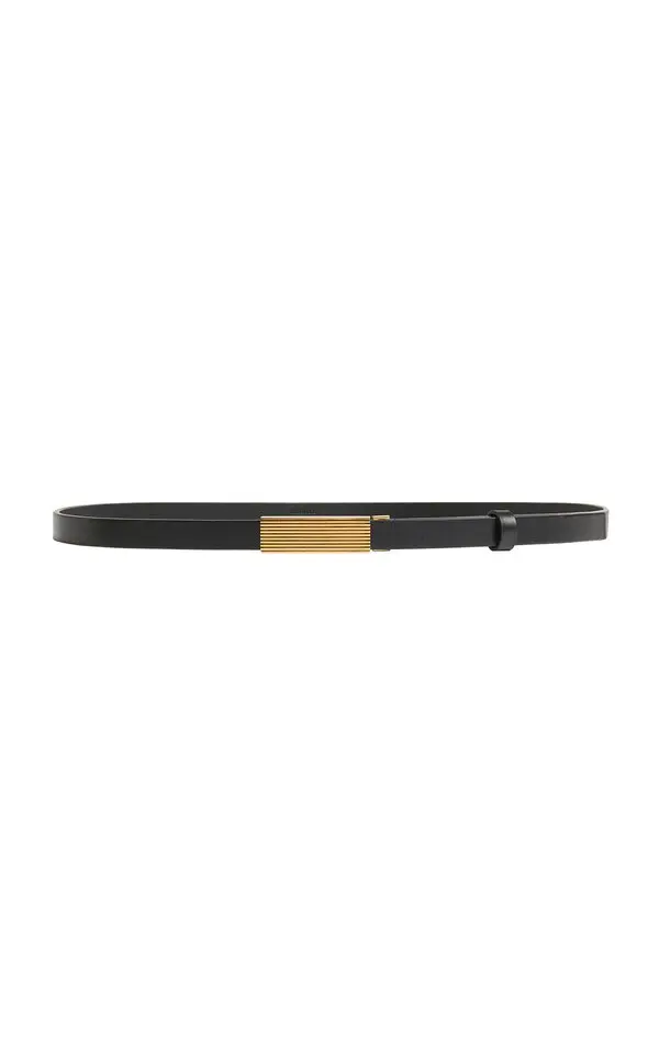 Khaite Empire 90cm Leather Belt - Black