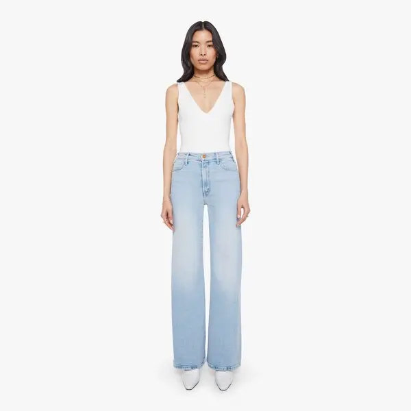 MOTHER The Hustler Roller Sneak Complete 360 Jeans - Blue