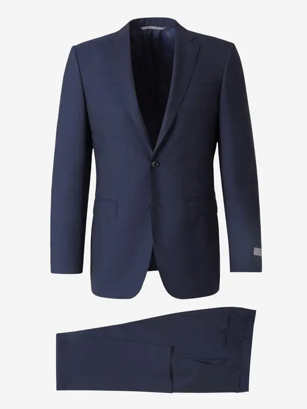 Canali Wool Milano Suit - Navy Blue