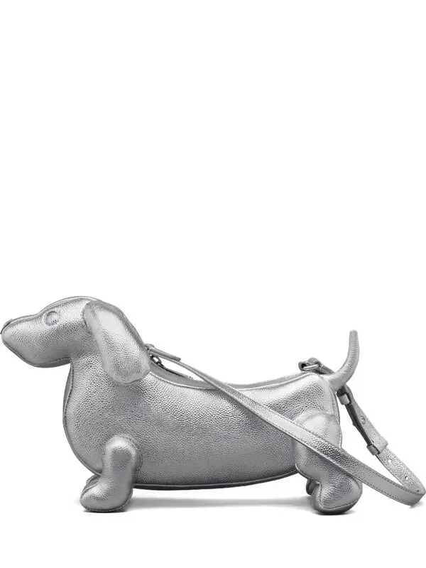 Thom Browne Hector Dog Shoulder Bag - Silver