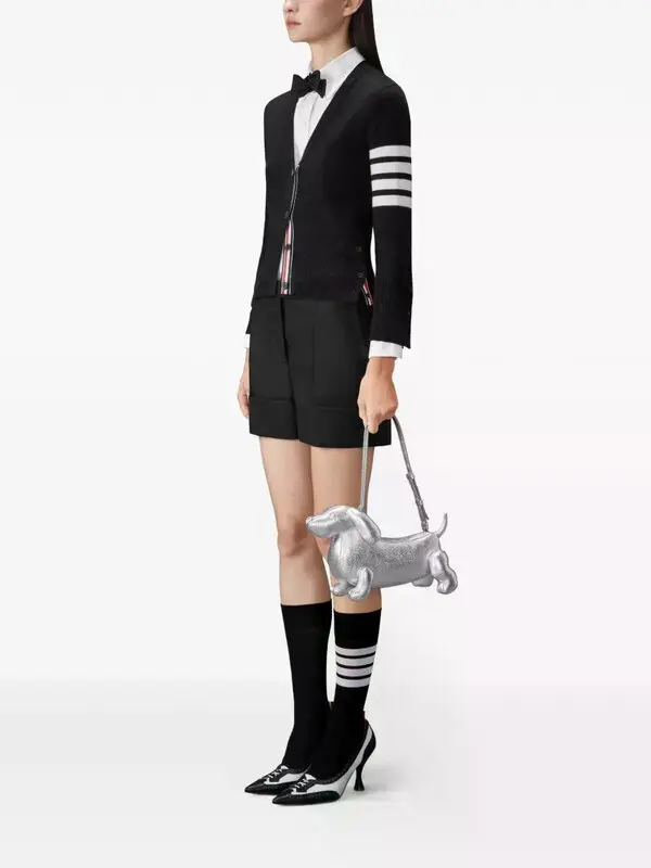 Thom Browne Hector Dog Shoulder Bag - Silver