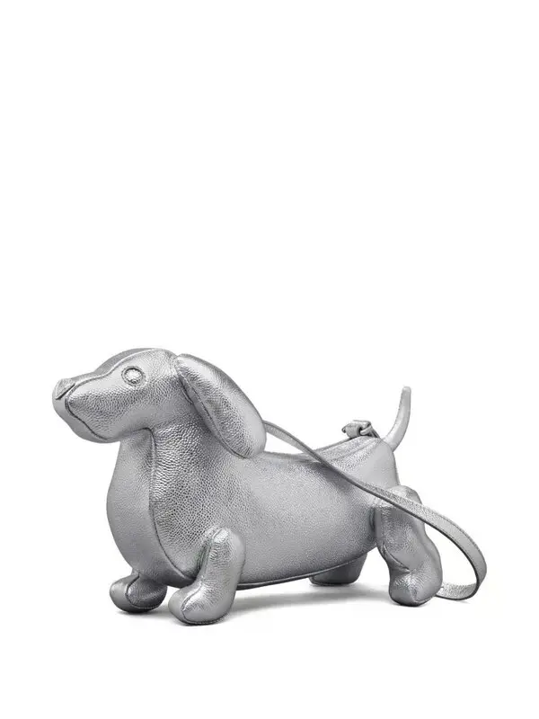 Thom Browne Hector Dog Shoulder Bag - Silver