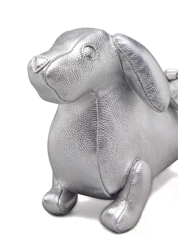 Thom Browne Hector Dog Shoulder Bag - Silver