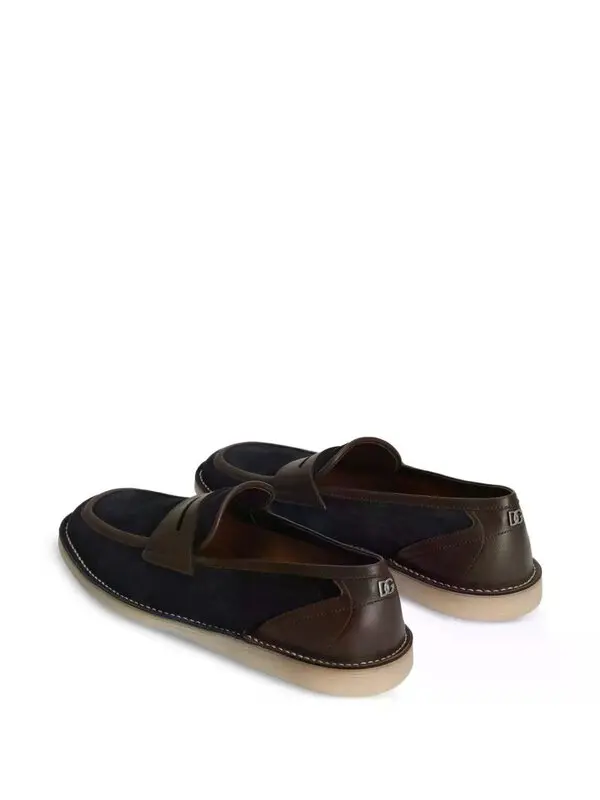 Dolce & Gabbana Panelled Penny Loafers