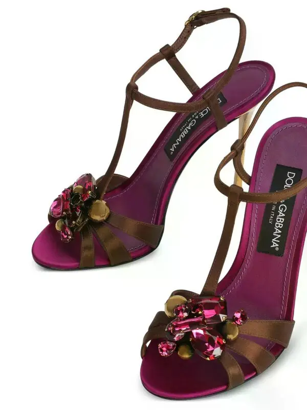 Dolce & Gabbana Keira 2.0 Jewel Embellished T-strap Sandals