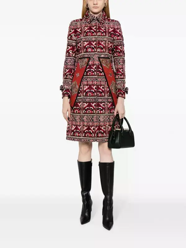 Burberry 2015 Embroidered Patchwork Trench Coat