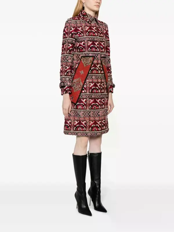 Burberry 2015 Embroidered Patchwork Trench Coat