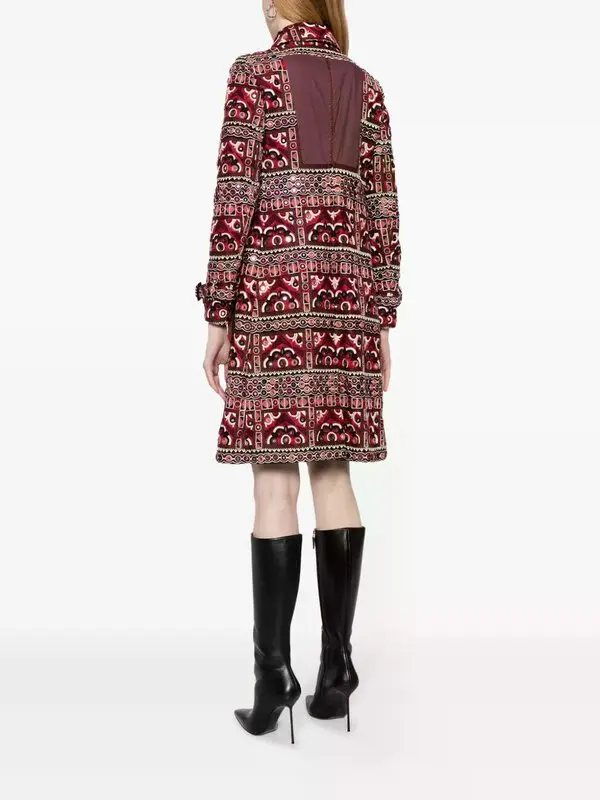 Burberry 2015 Embroidered Patchwork Trench Coat