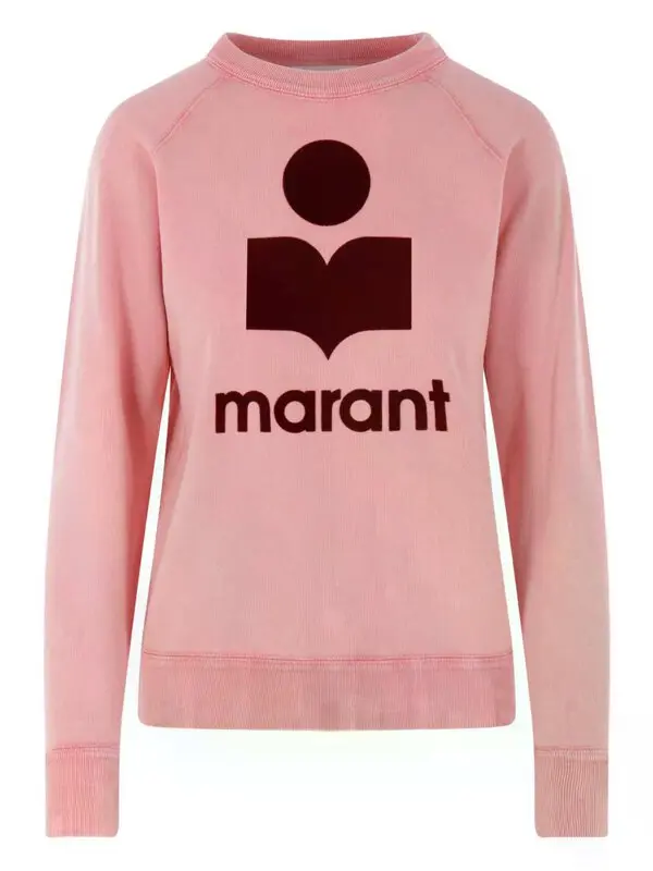 MARANT ETOILE Millyny Logo Detail Sweatshirt - Pink