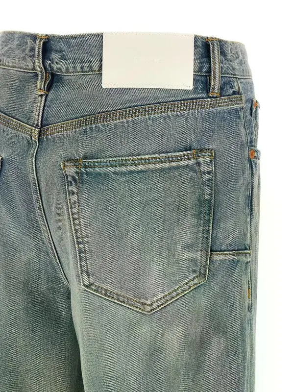 PURPLE BRAND P011 Slash-paint Jeans