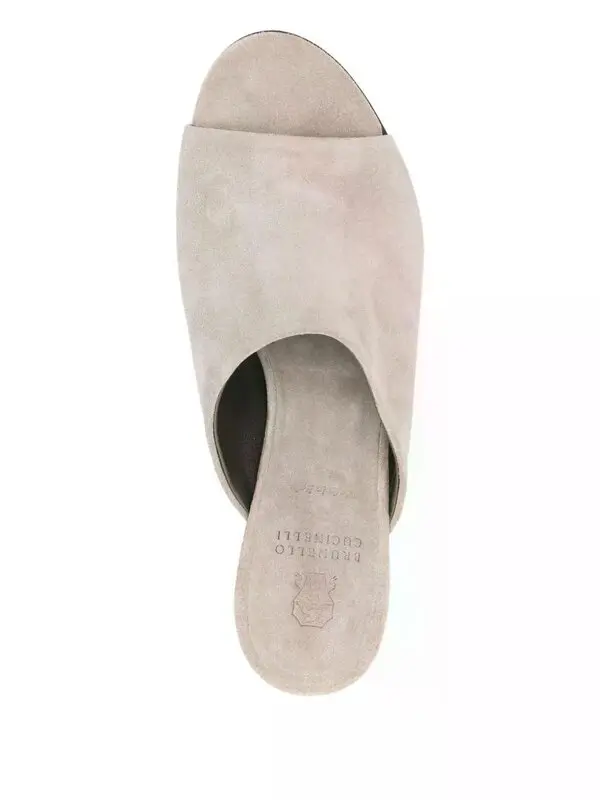Brunello Cucinelli Embellished Open Toe Sandals