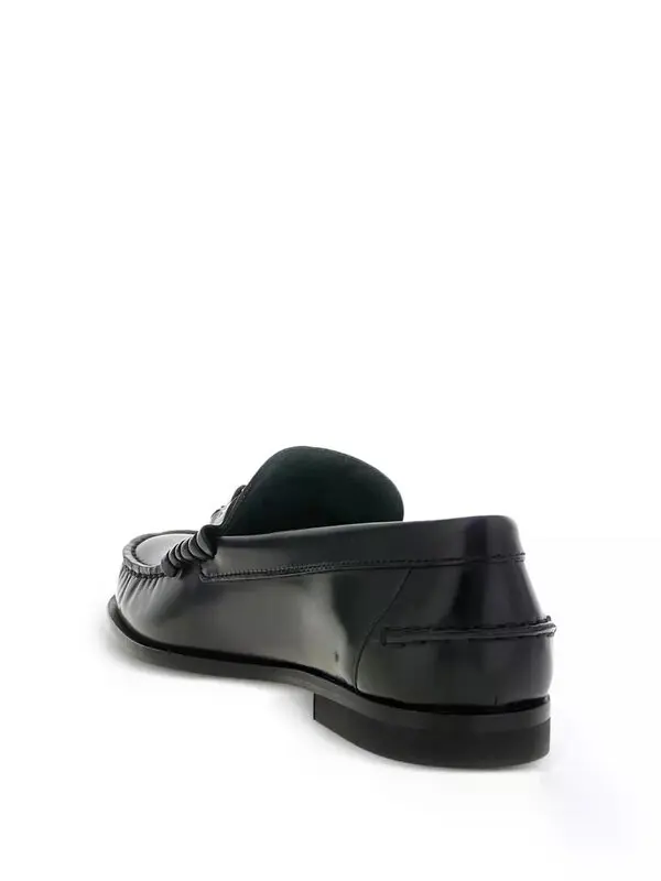 TOD'S Hardware Leather Loafers