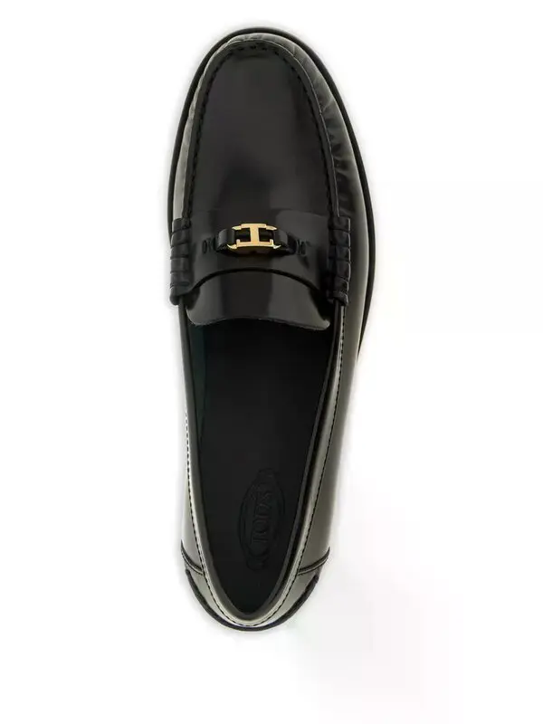 TOD'S Hardware Leather Loafers