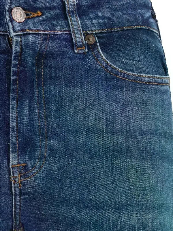 7 For All Mankind Belt-loop Five-pocket Bootcut Jeans