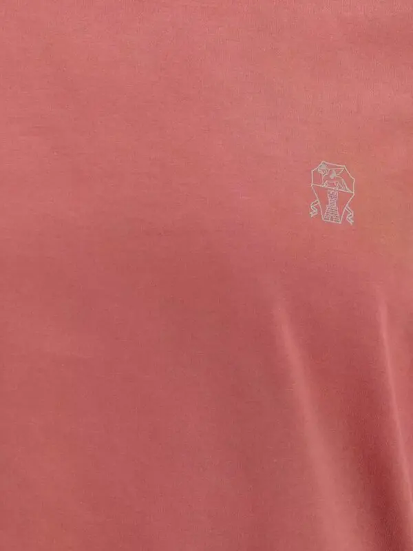 Brunello Cucinelli Logo-detail T-shirt
