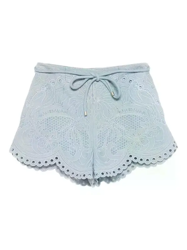 Zimmermann Eyelet Drawstring Shorts