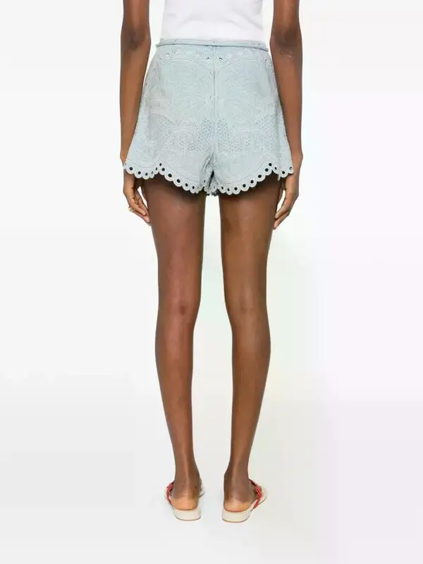 Zimmermann Eyelet Drawstring Shorts