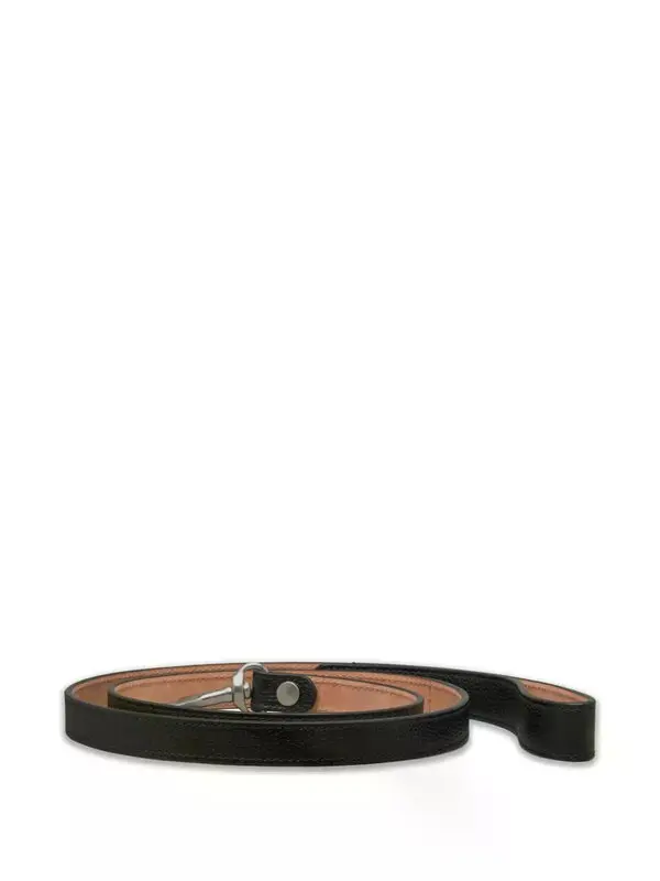 Thom Browne Pebble-grain Dog Leash - Black