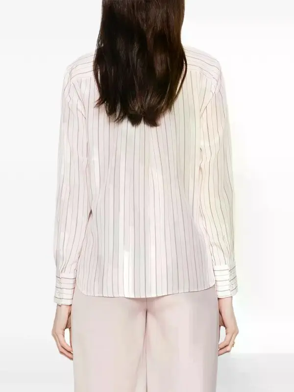 Max Mara Striped Long-sleeved Shirt