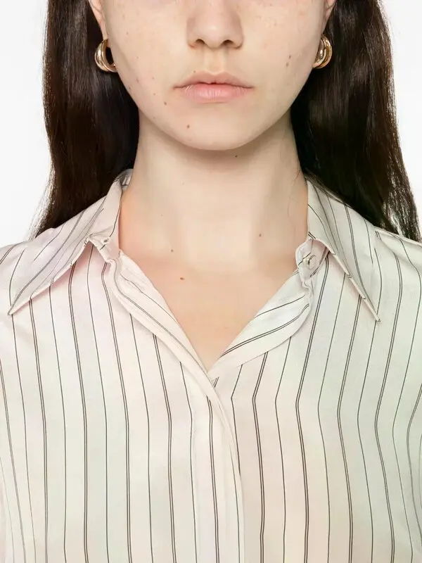 Max Mara Striped Long-sleeved Shirt