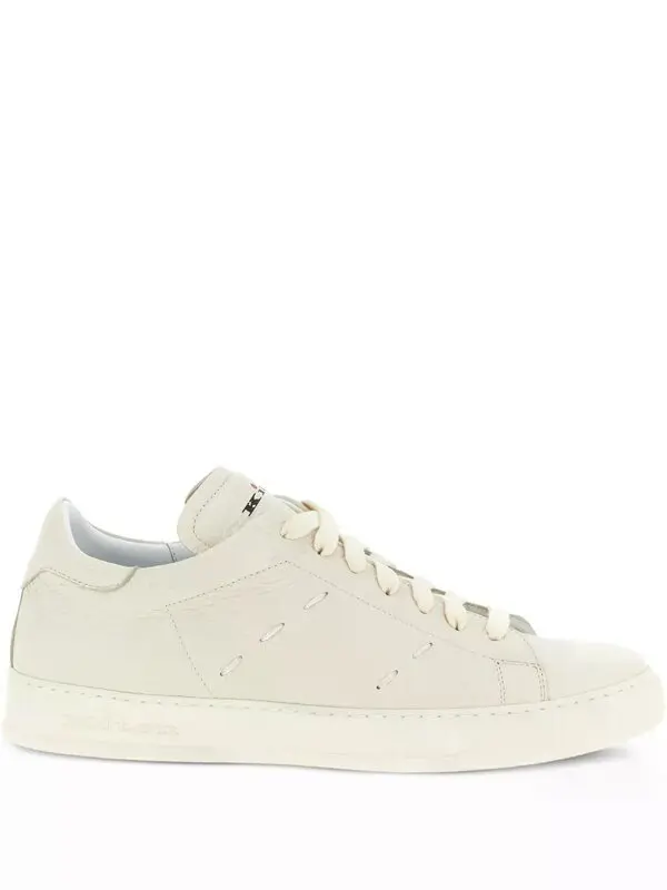 Kiton Leather Sneakers - Neutrals