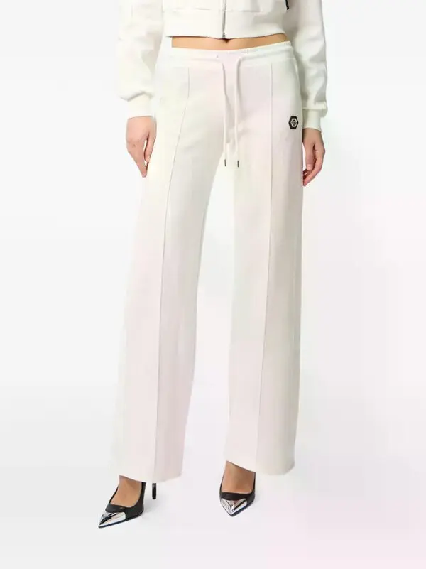 Philipp Plein Drawstring Appliqué Trousers