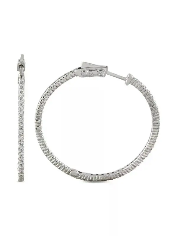 LB EXCLUSIVE Diamond Hoop Earrings
