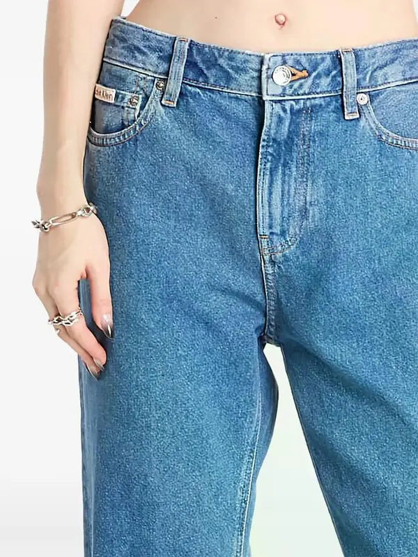 Calvin Klein Straight Leg Ripped Jeans