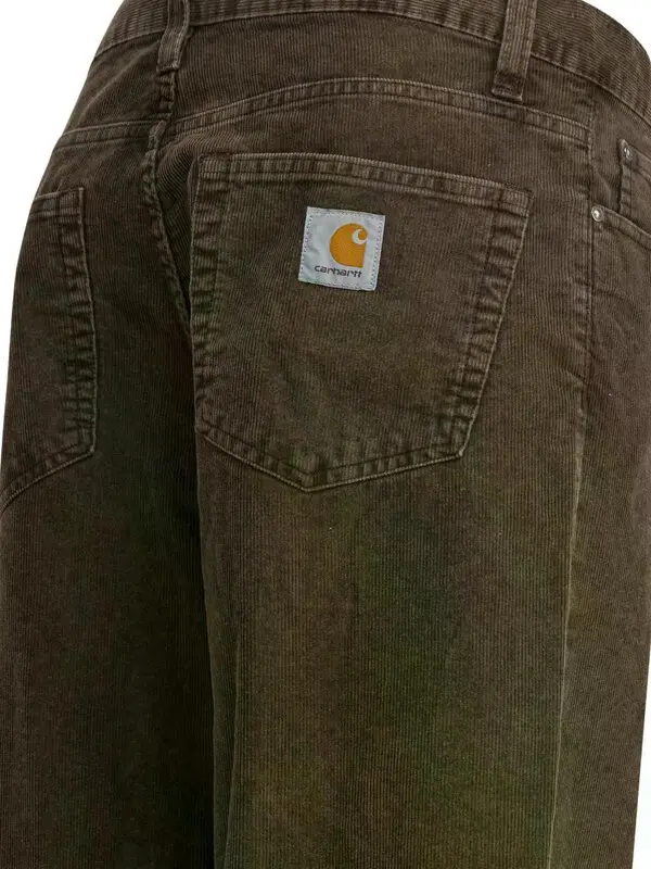 Carhartt Work In Progress Aaron Corduroy Patch Trousers - Brown