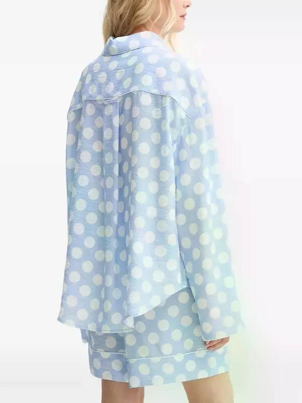 Sleeper Polka-dot Shirt And Shorts Set
