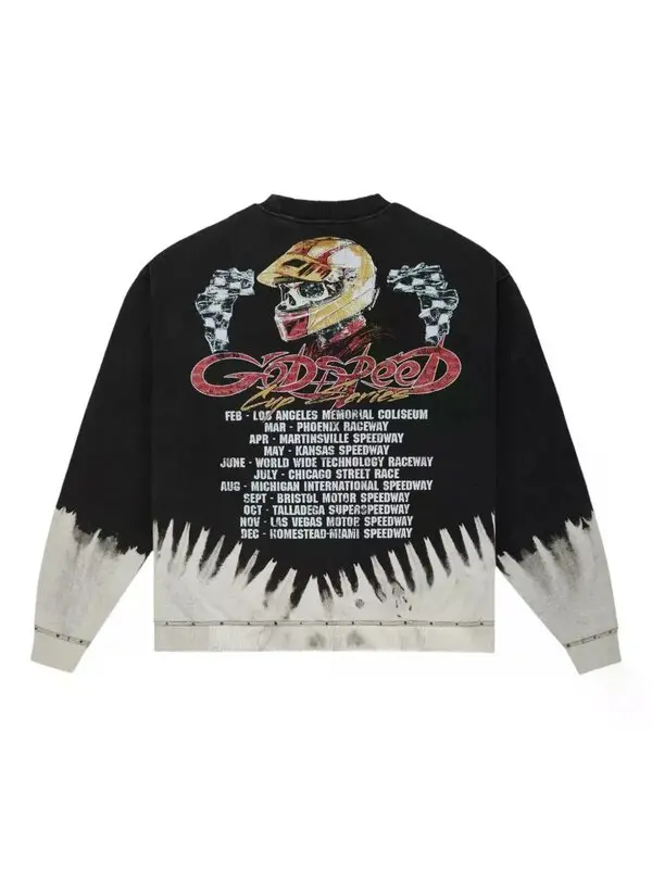 GODSPEED Graphic Long Sleeve Sweater - Black