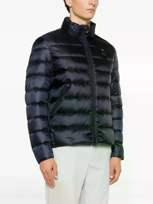 BLAUER. Quilted Puffer Jacket - Blue