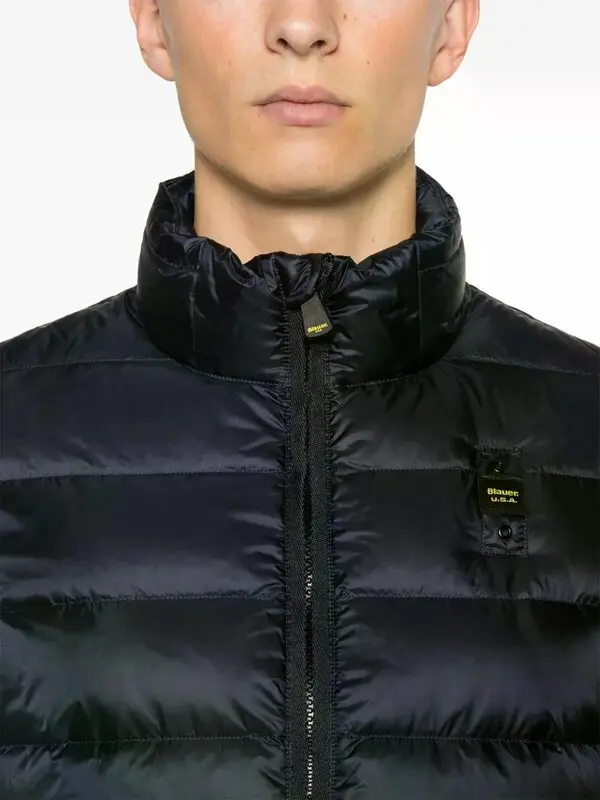BLAUER. Quilted Puffer Jacket - Blue