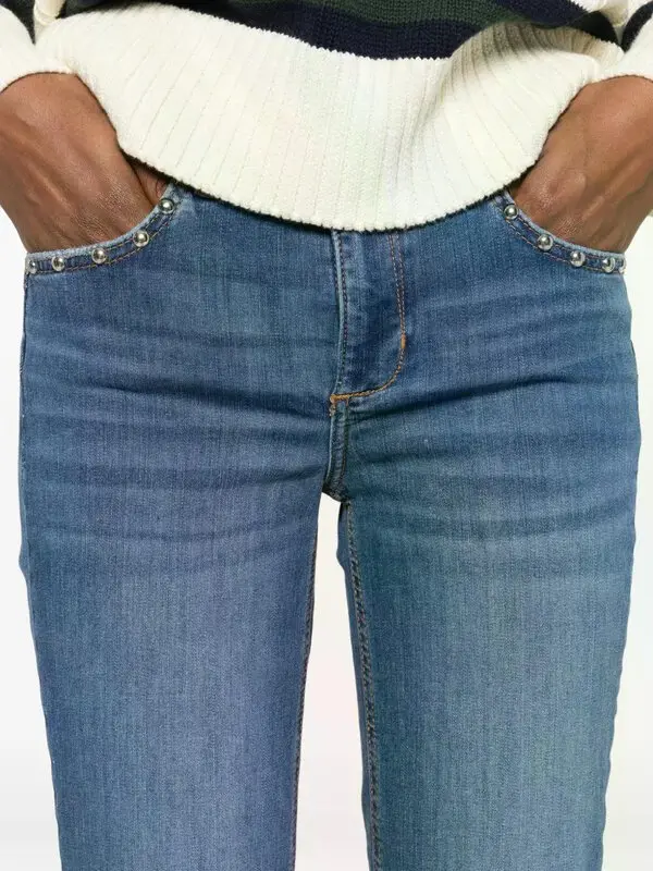 Liu Jo Stud-pocket Denim Jeans