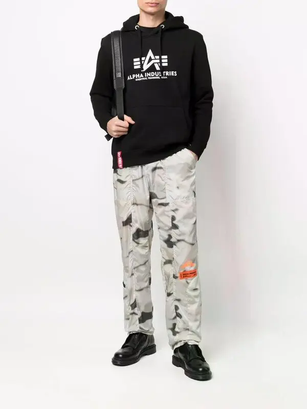 Alpha Industries Logo Drawstring Hoodie