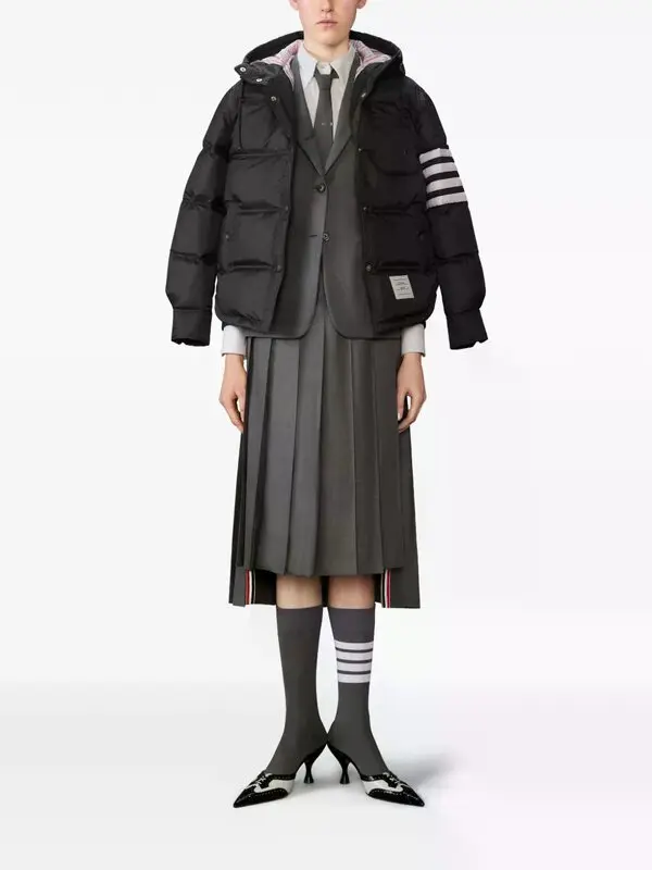 Thom Browne 4-bar Ripstop Jacket - Grey