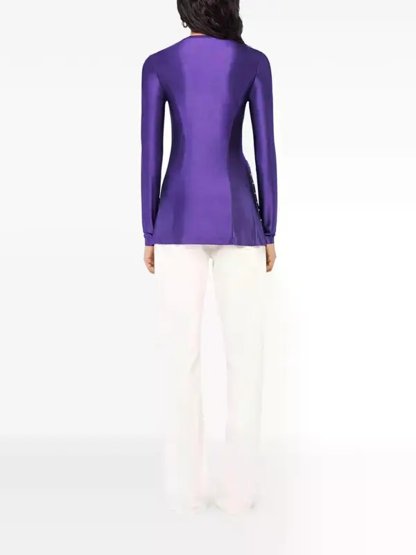 Rabanne Draped Snap-fastening Top