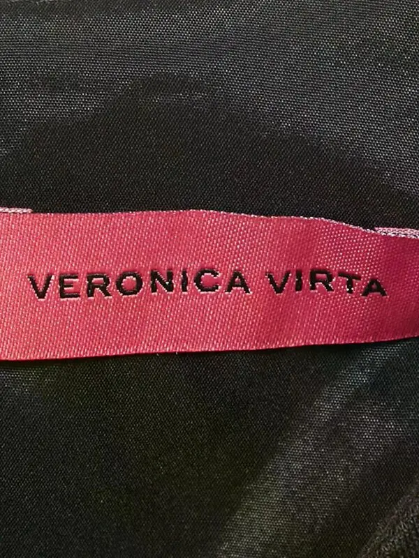 VERONICA VIRTA Crepe Short-sleeved Midi Dress