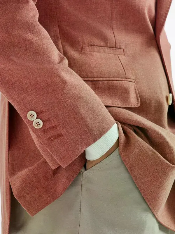 Brunello Cucinelli Double-breasted Blazer - Orange