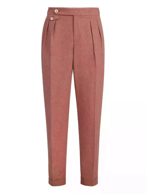 Brunello Cucinelli Pleated Trousers - Orange