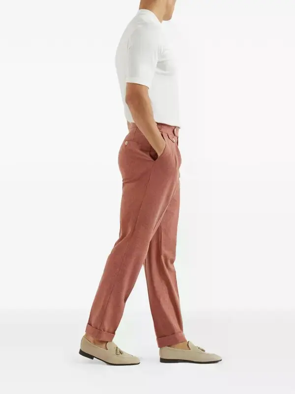 Brunello Cucinelli Pleated Trousers - Orange
