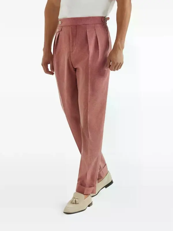 Brunello Cucinelli Pleated Trousers - Orange