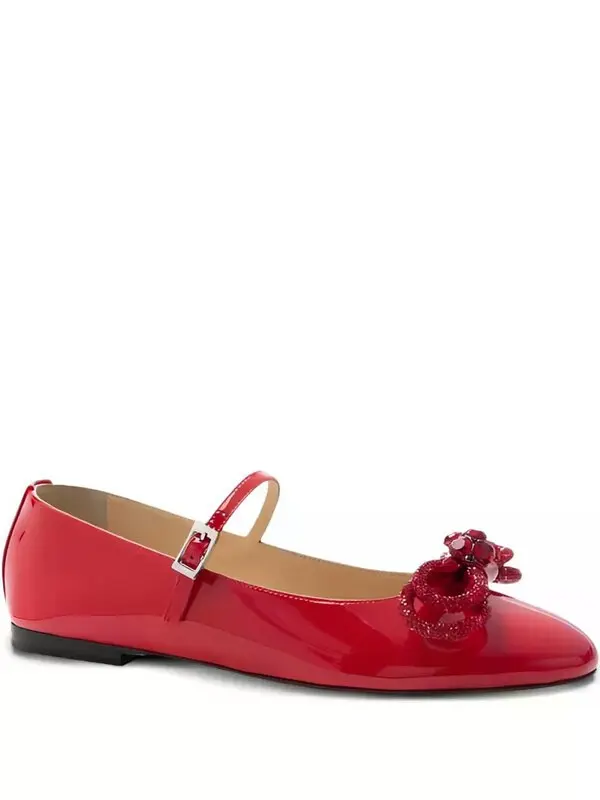 Mach & Mach Bow-embellished Ballet Flats