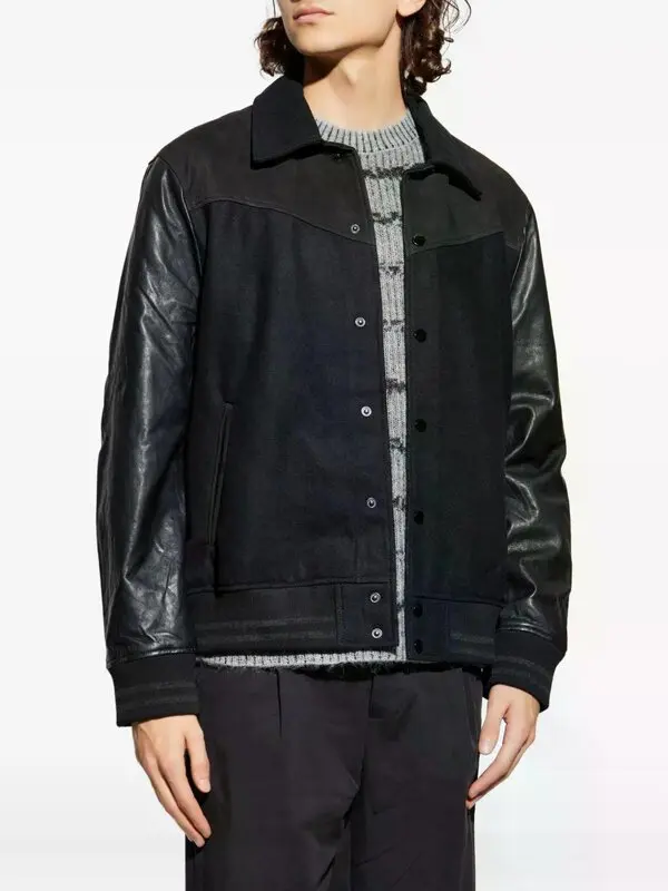 ALLSAINTS Leather Panelled Jacket