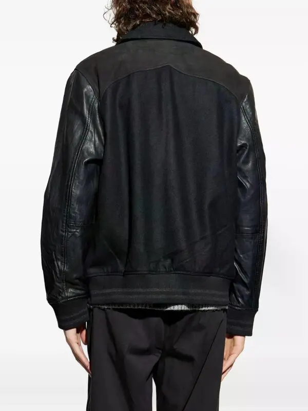 ALLSAINTS Leather Panelled Jacket